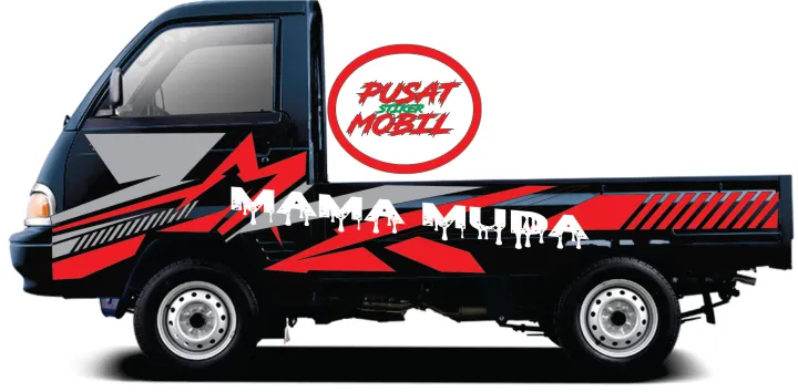 Sticker mobil pick up t120 ss keren bisa request warna dan nama harga ...