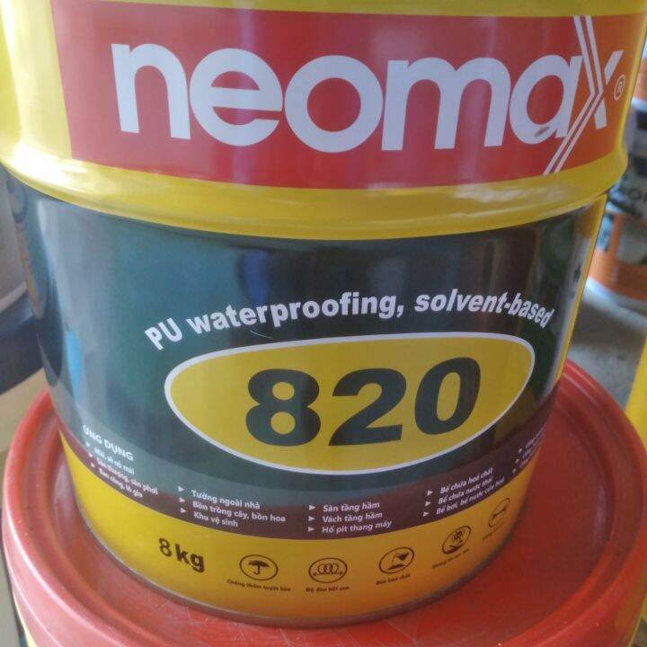 NEOMAX 820 lon 8kg Chống thấm LỘ THIÊN Sàn, mái, ban công, tường đứng ...