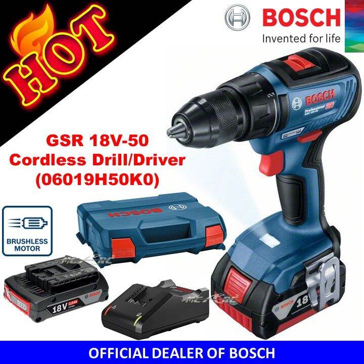Bosch GSR 18V-50 Cordless Drill/Driver (06019H50K0) | Lazada PH
