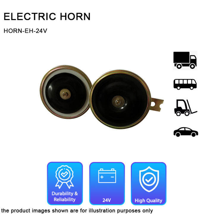 IPOHONLINE Electric Horn 24V High Low Disc Electric Horn | Lazada