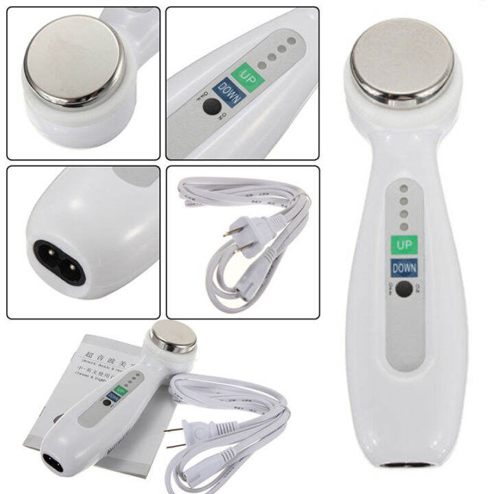 Portable 1MHz Ultrasound Ultrasonic Face Skin Lifting Cleaner Massager ...