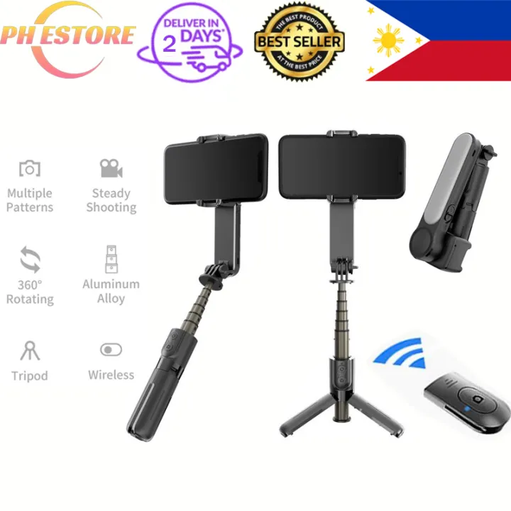 Gimbal Stabilizer Selfie Stick Phone-Stabilizer Anti-Shake Handheld ...