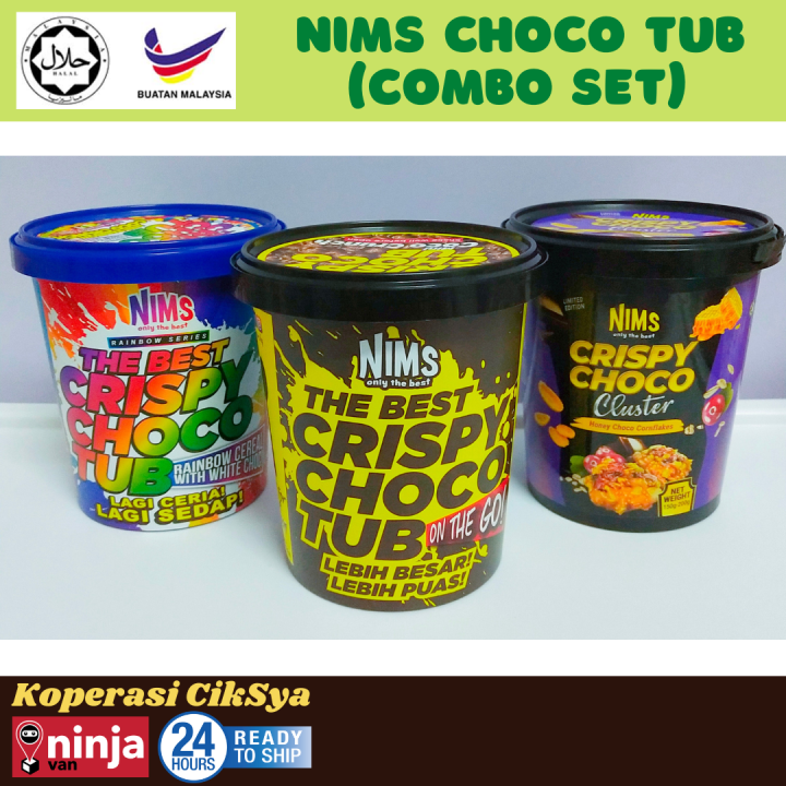 [ COMBO SET ] NIMS CRISPY CHOCO TUB / CHOCOJAR / CHOCO JAR / COCOJAR ...