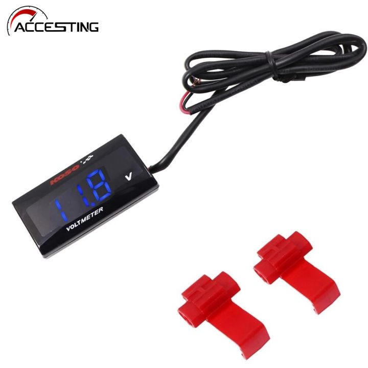 DC12V Motorcycle/Car Voltmeter Gauge KOSO Voltage Meter For Honda ...