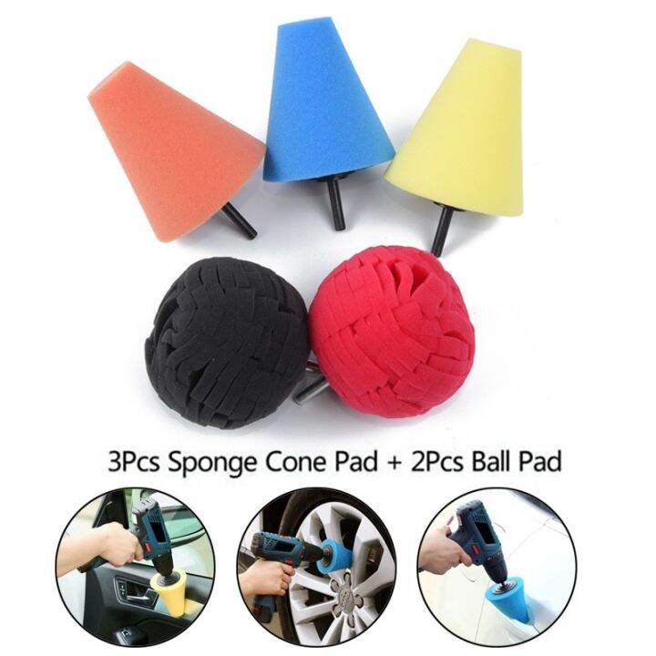 Car Care Foam Sponge Polishing Cone Shaped Buffing Pads For Car Wheel ...