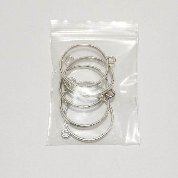 5pcs Gold/Silver Open Back Round Bezel Pendant Frames | Lazada PH