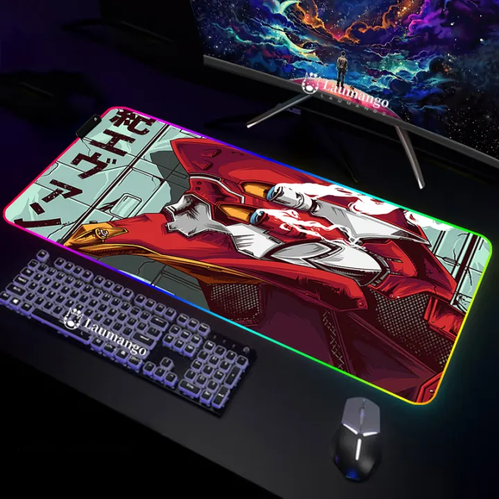 Kawaii Mouse Pad Genshin Impact Gaming Desk Accessories Demon Slayer ...