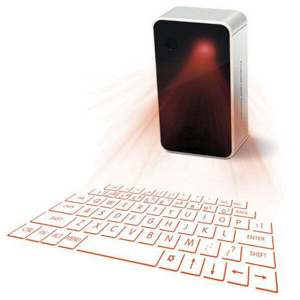 Rechargeable Bluetooth Laser Projection Keyboard - Silver/Black | Lazada PH