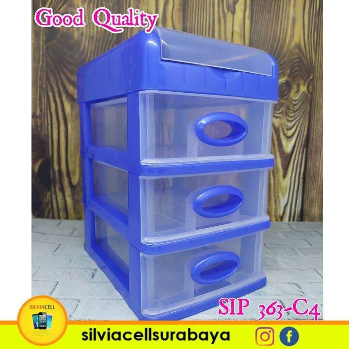 Rak Plastik Susun 4 laci SIP 363-C4 | Lazada Indonesia