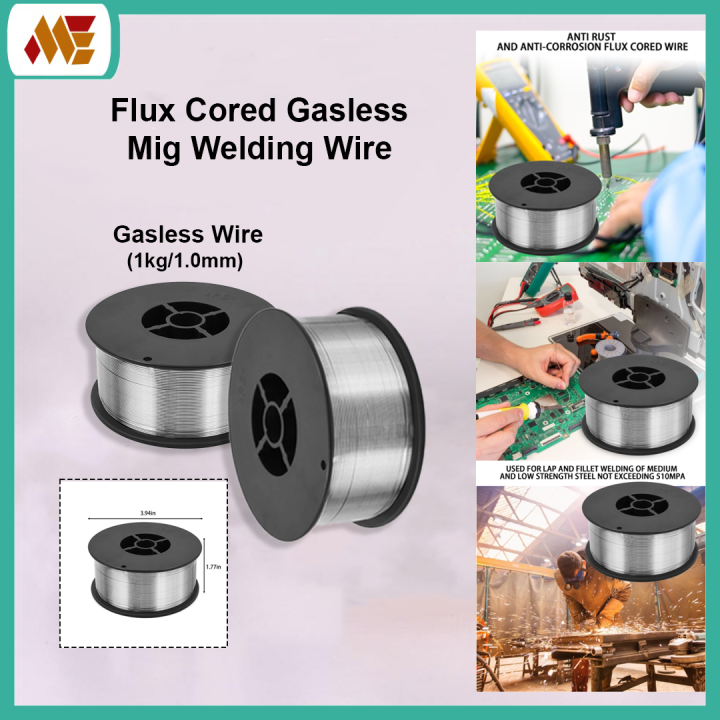 Gasless Wire Flux Cored Gasless MIG Welding Wire (1kg 1.0mm) | Lazada