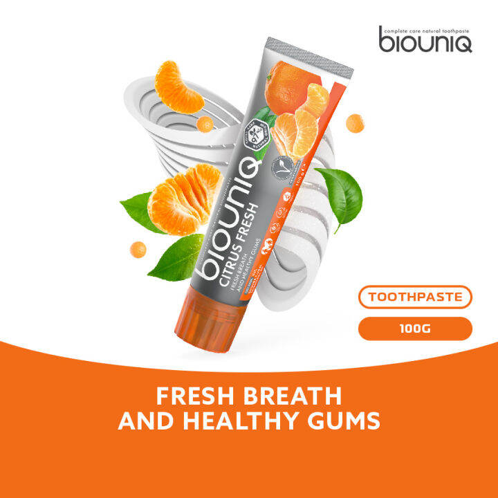 Biouniq Citrus Fresh Complete Care Natural Toothpaste 100g | Lazada PH