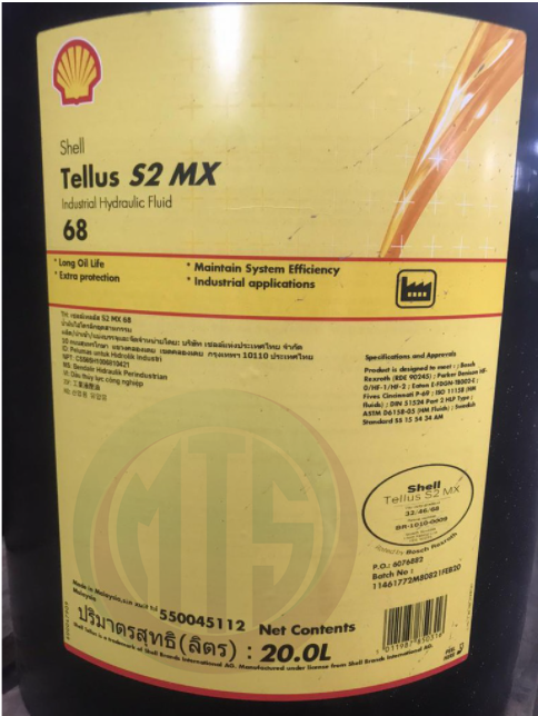 Shell Tellus S2 MX 68 Hydraulic Oil 20L Minyak Hydraulic | Lazada