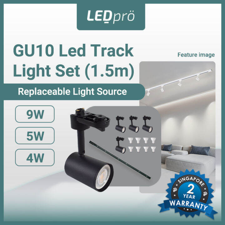 LED PRO LED Track Light 1.5M Set 4pcs Track Light With 1.5M Track ...