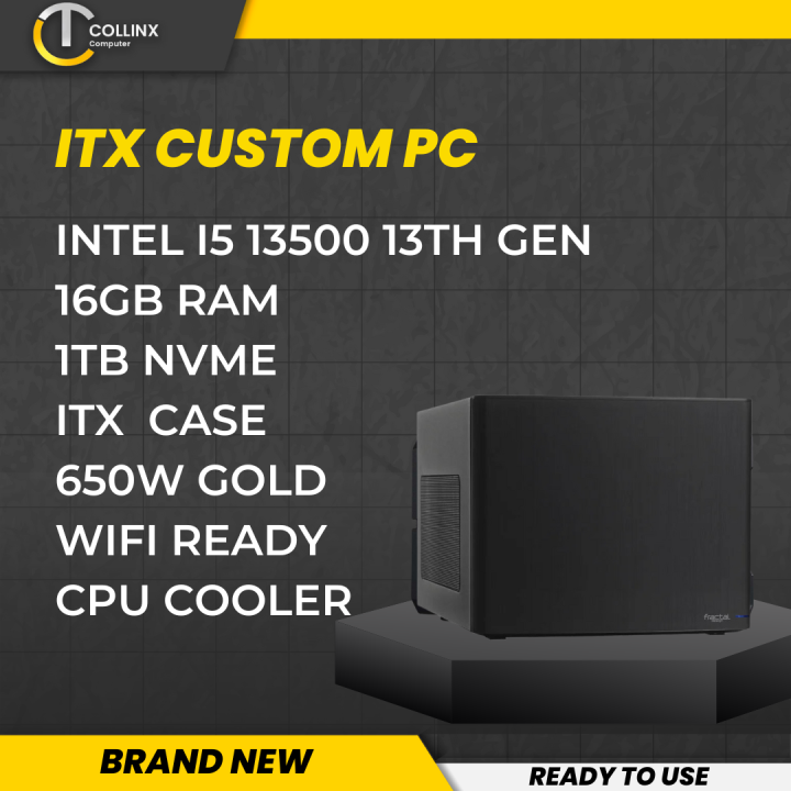 [ ITX MINI PC BUILD T ] INTEL CORE I5 13500 13TH GEN DESKTOP / 16GB RAM ...