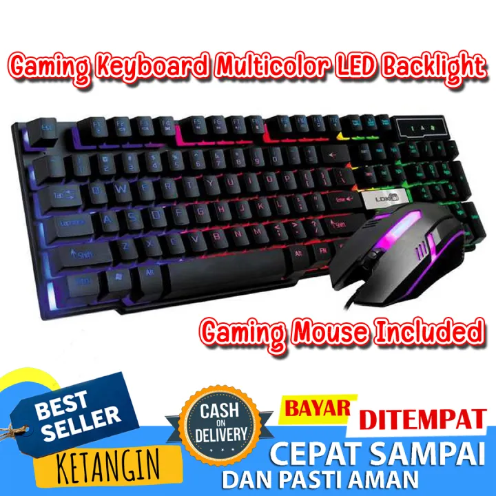 LDKAI 832 Gaming Keyboard LED with Mouse Gaming Keyboard RGB LED ...