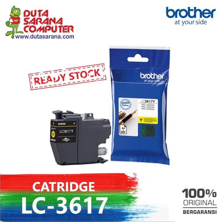 Ready LC-3617 LC 3617 Black Cyan Magenta Yellow Tinta Brother | Lazada ...