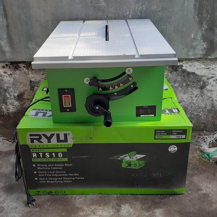 RYU RTS 10 Table Saw 10 Inch - Gergaji Meja Potong Kayu Belah Sudut ...