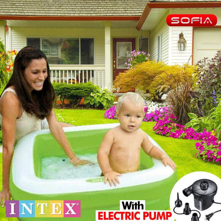 (P) Sofia INTEX 57100 KIDS INFLATABLE SWIMMING POOL With PUMP | Lazada PH