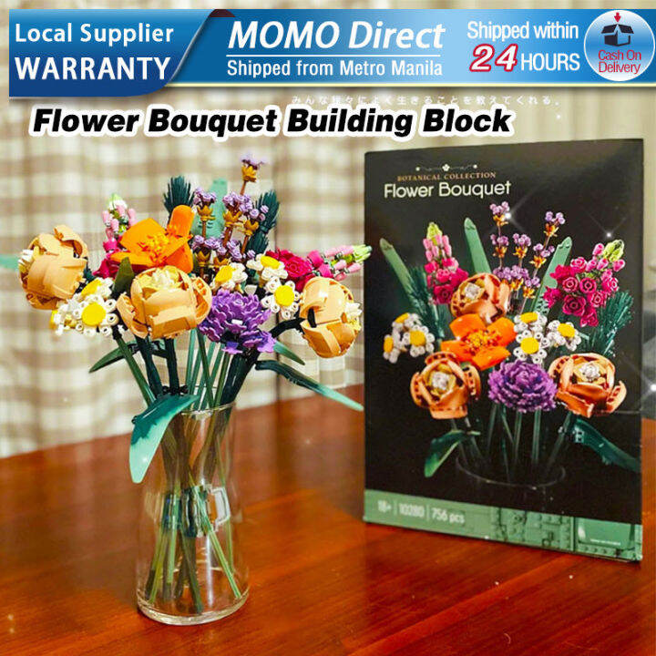 Flower Bouquet Building Blocks Assembling Building Block Flower Bouquet ...