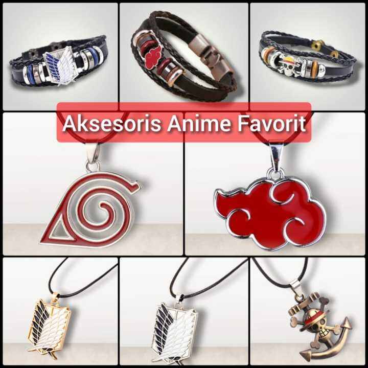 Aksesoris Gelang Kalung Anime One Piece Naruto Attack On Titan | Lazada ...
