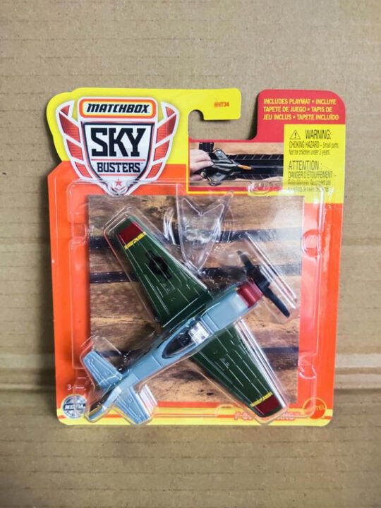 Matchbox Sky Busters P51 Mustang Shark Mouth with Playmat | Lazada ...