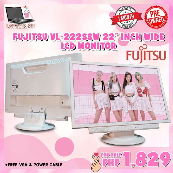 FUJITSU VL-222SSW 22" inch Wide LCD Monitor | Free VGA and Power Cord ...