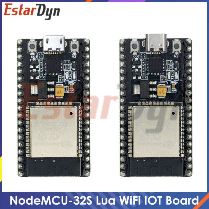 ไร้สาย NodeMCU-32S CP2102 Lua WiFi IOT Development Board ESP32S ESP32-WROOM-32 Dual-Core ไร้สาย ...