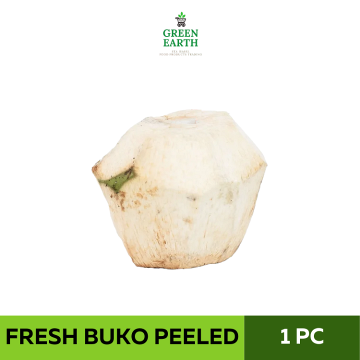 GREEN EARTH Fresh Buko Peeled - 1PC | Lazada PH