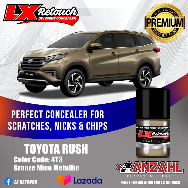(RUSH) 10ml LX RETOUCH DIY PREMIUM CAR PAINT SCRATCH CONCEALER FOR ...