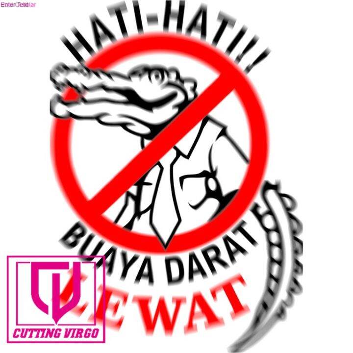 Cutting stiker buaya darat B 7275 | Lazada Indonesia