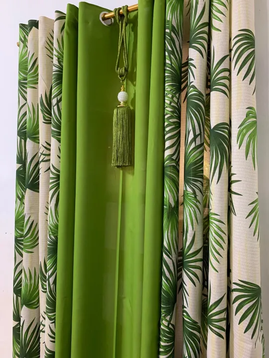 PALMERA GREEN 3N1 RING CURTAIN SOLD PER SET | Lazada PH