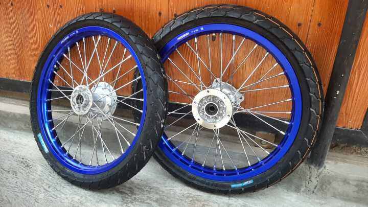 Ban Set KLX Herex Roda Wheelset Cacing PNP D-Tracker 150 | Lazada Indonesia