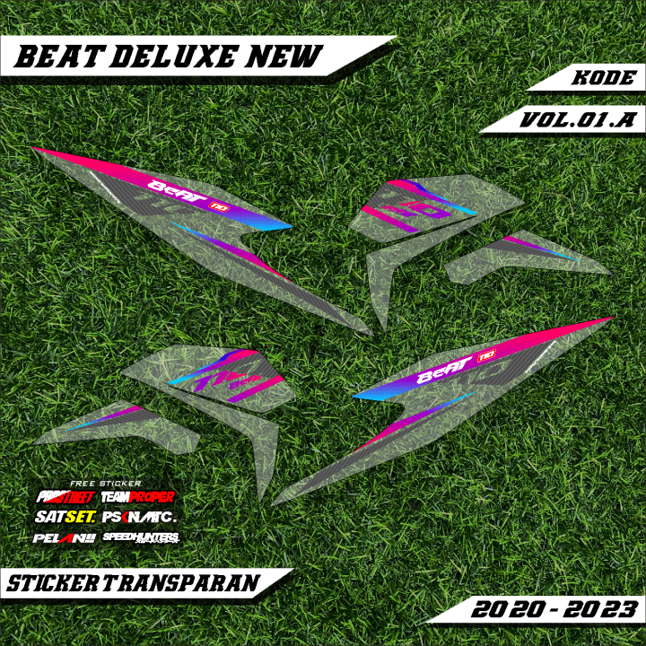 STRIPING TRANSPARAN BEAT DELUXE 2020-2023 VARIASI LIST MOTOR DESAIN ...