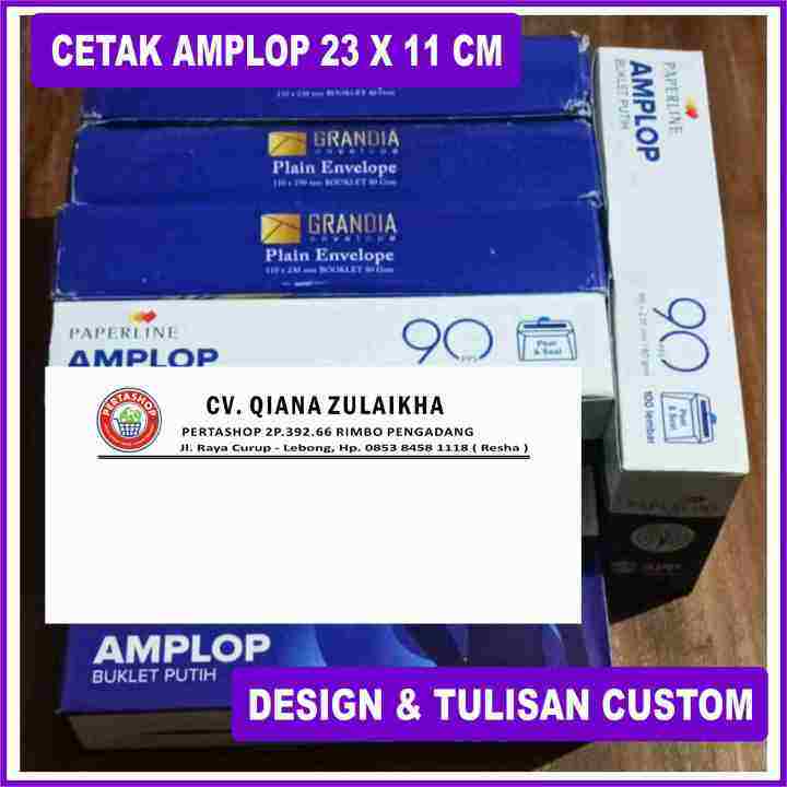 Cetak Amplop Kop Surat Design Custom | Lazada Indonesia