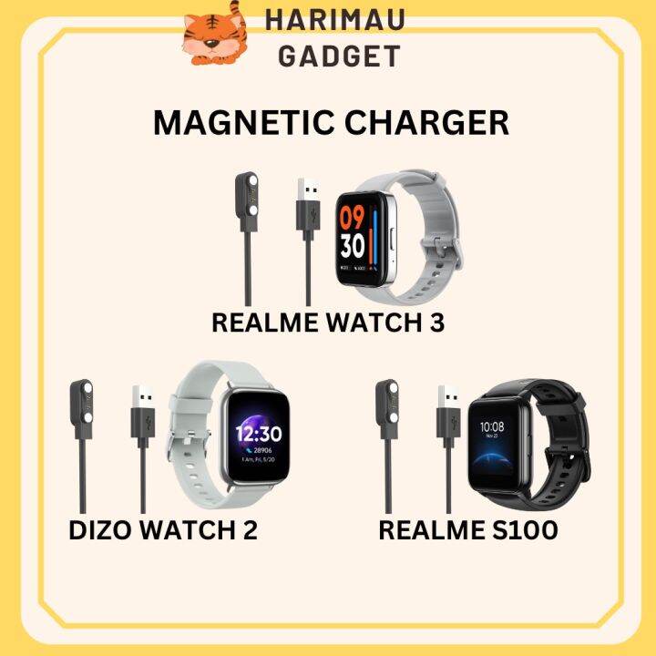 REALME Watch 3 / Dizo Watch 2 / Techlife S100 Magnetic Fast Charger ...