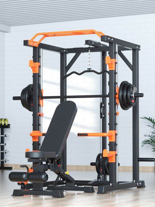 Smith Machine Commercial Comprehensive Trainer Squat Bench Press Frame Gantry Frame Home