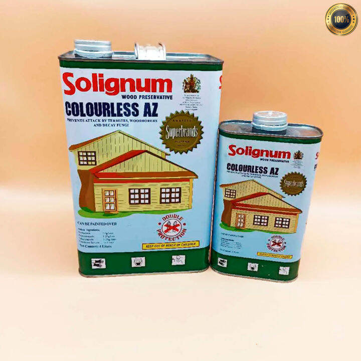 1Liter Solignum Wood Preservatives Clear/Brown 1 Liter Anti Anay Bukbok ...