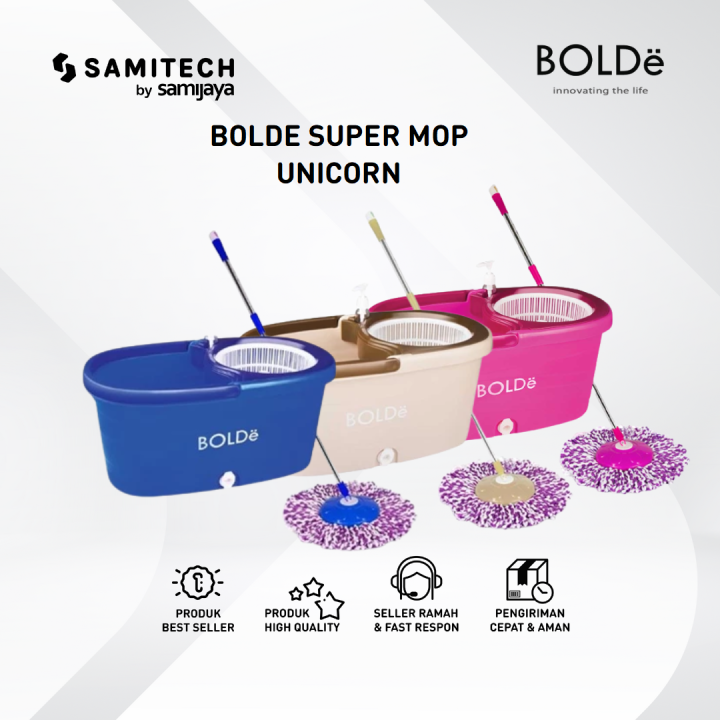 BOLDE Super Mop UNICORN Kapasitas Air 5Liter | Lazada Indonesia
