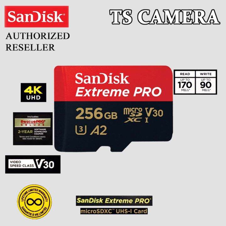 SANDISK EXTREME PRO MICRO SD 16GB / 32GB / 64GB / 128GB / 256GB Micro ...