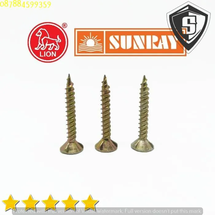 1 pcs 6x1 (250pcs) Sekrup GRC (Cement Board Screw) kalsiboard | Lazada ...