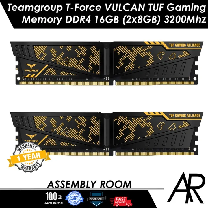 Teamgroup T-Force VULCAN TUF Gaming Alliance DDR4 GAMING MEMORY 16GB ...