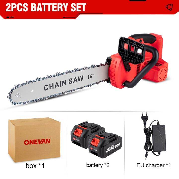 ONEVAN 7980W Electric Chain Saw 16 Inch Brushless Motor Electric ...