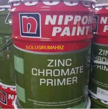 Cat Besi Anti Karat Nippon Paint Meni Besi 20KG PAIL ZINC CHROMATE PIL ...