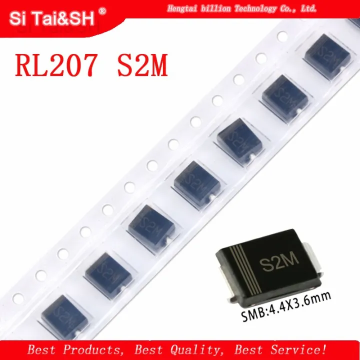 S2M RL207 SMB/DO 214AA SMD rectifier diode 2A 1000V | Lazada PH