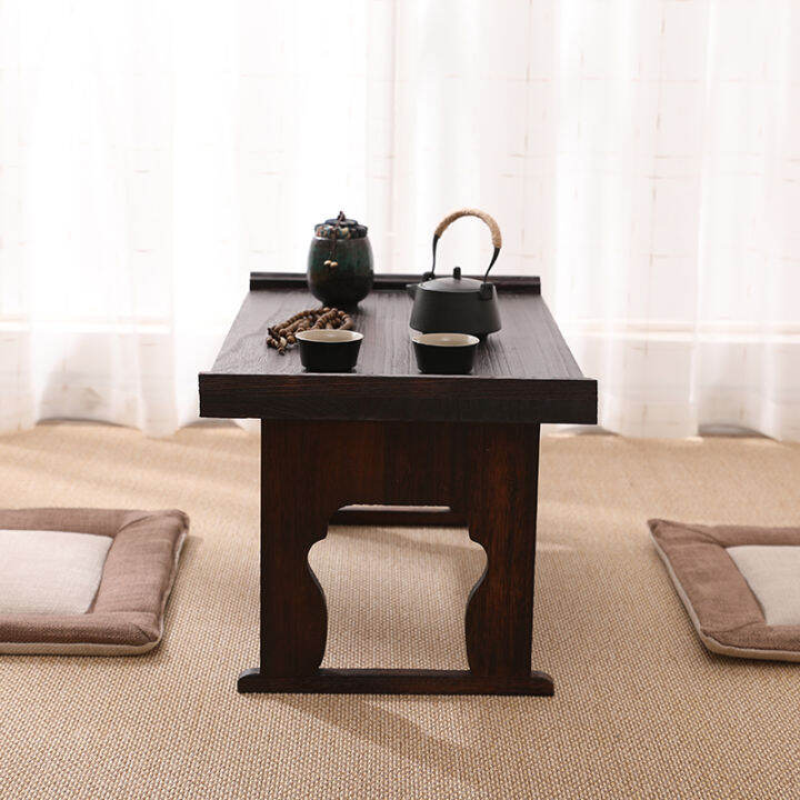 Tatami table solid wood coffee table household Kang table folding table ...