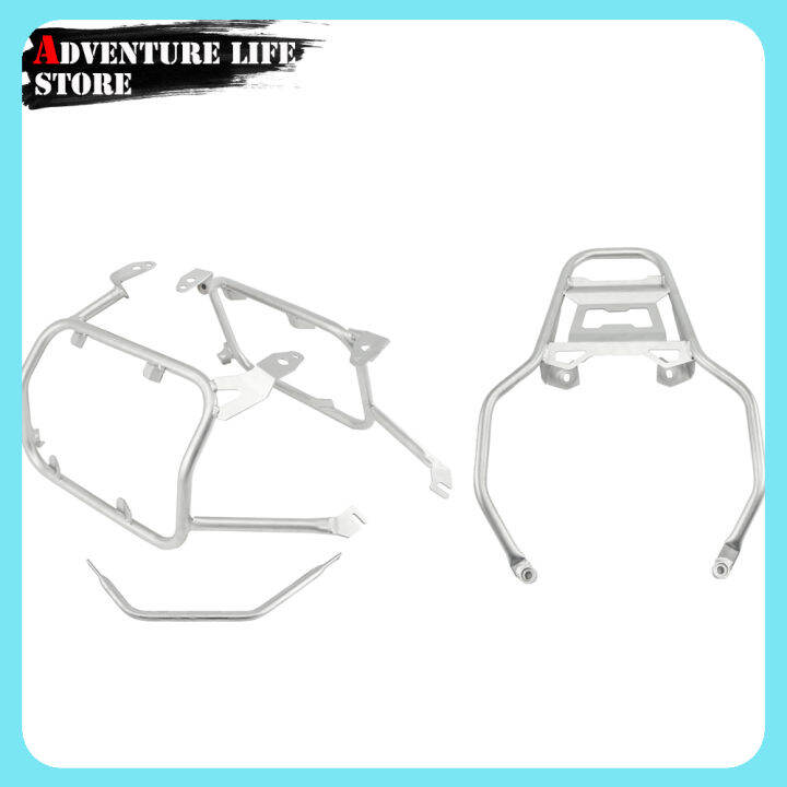 Motorcycle Stainless Steel Panniers Rack Saddlebag Bracket Top Case ...