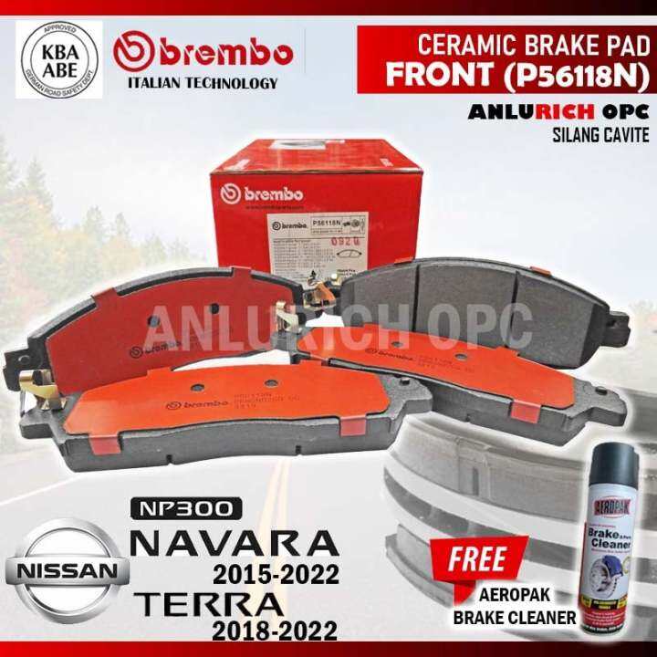 BREMBO BRAKE PADS FRONT NISSAN NAVARA NP300 2015-2022 / TERRA 2018-2022 ...