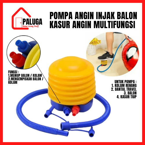 BISA COD - POMPA INJAK BALON KUNING POMPA ANGIN KAKI MANUAL KOLAM ...