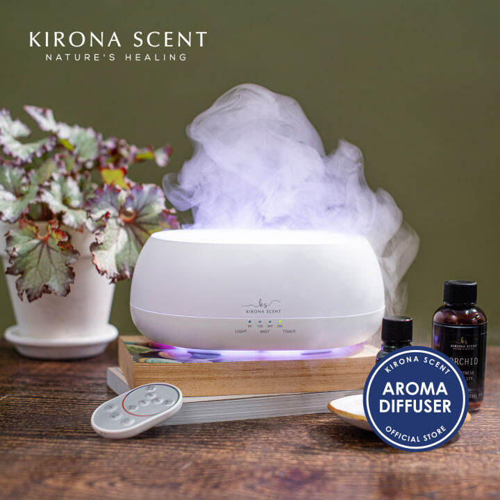 [KIRONA SCENT] 500ml Cloud Mist Aroma Diffuser | Mystic Paradise White ...