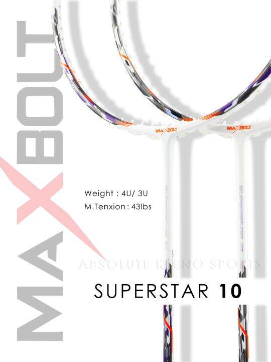 Maxbolt SUPERSTAR 10 Badminton Racket | Lazada